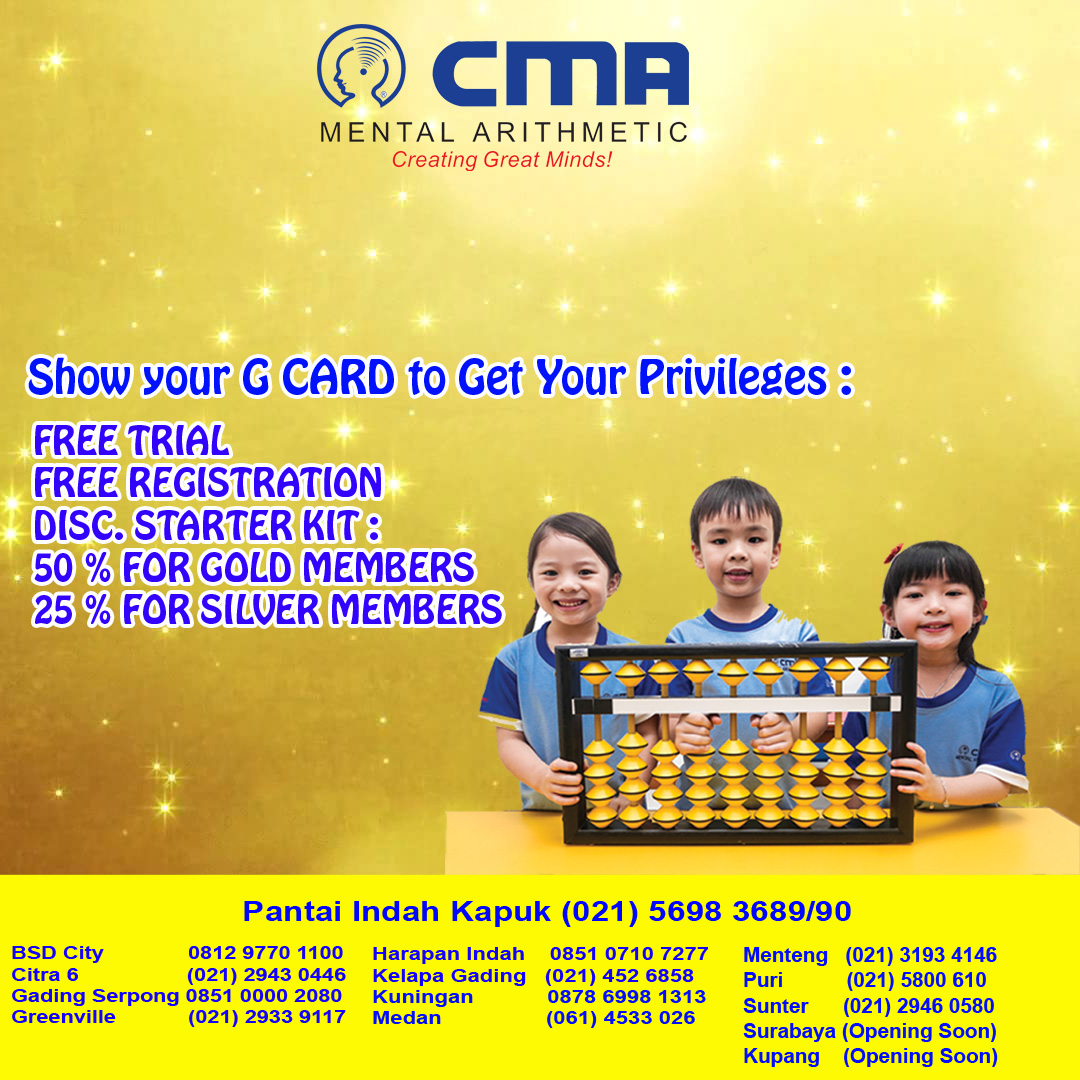 G CARD NEW ANNOUNCEMENT CMA copy | CMA Mental Arithmetic – Indonesia